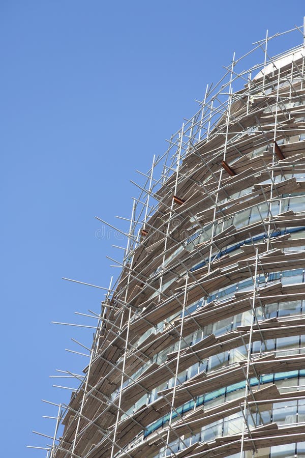 Construction falsework stock image. Image of building - 6115165