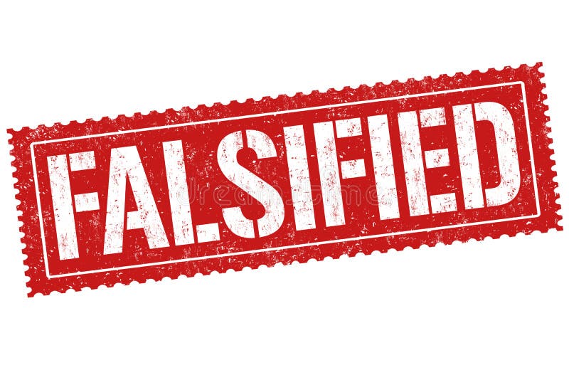 Falsified sign or stamp stock vector. Illustration of insignia - 171293761