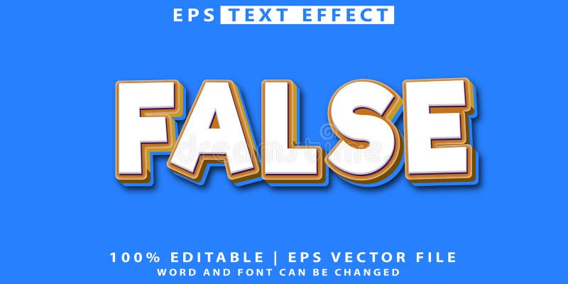 Falso Efecto De Texto 3d Editable 3d Mofa De Texto 3d Ilustración del ...