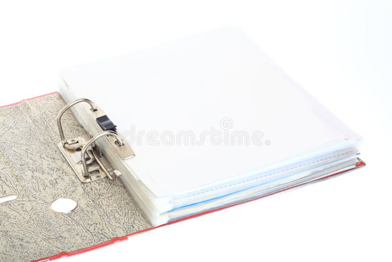 Ordner Der Offenen Datei Dokumentiert Ausbildung Stockfoto - Bild von ...