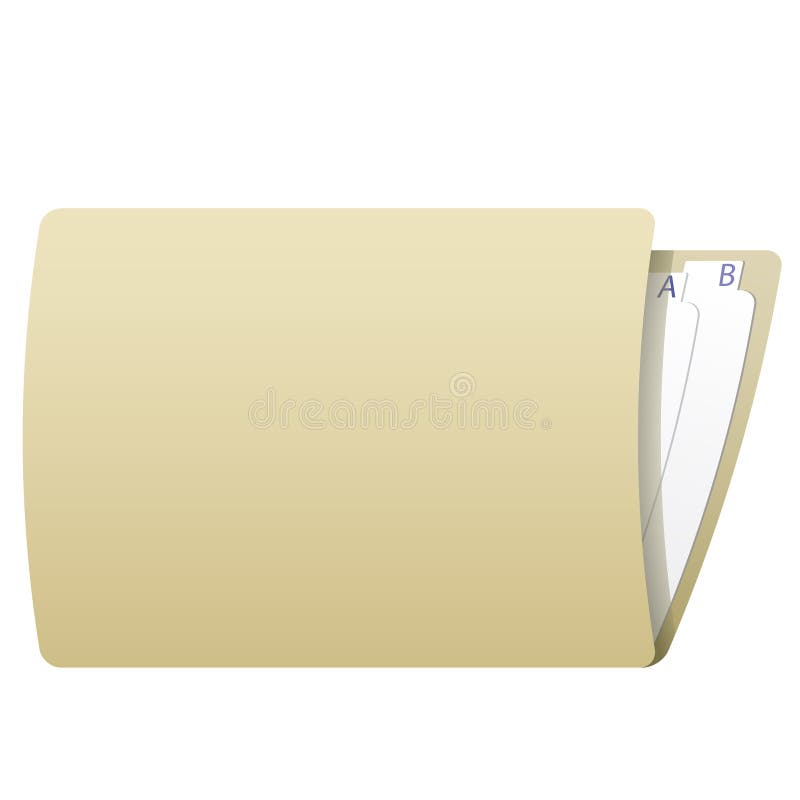 Faltblatt mit Dateien vektor abbildung. Illustration von anmerkung ...