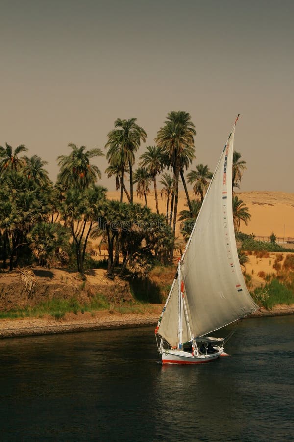 Sailing on the Nile. Gateway To Nubia ( Egypt) Stock Image - Image of ...