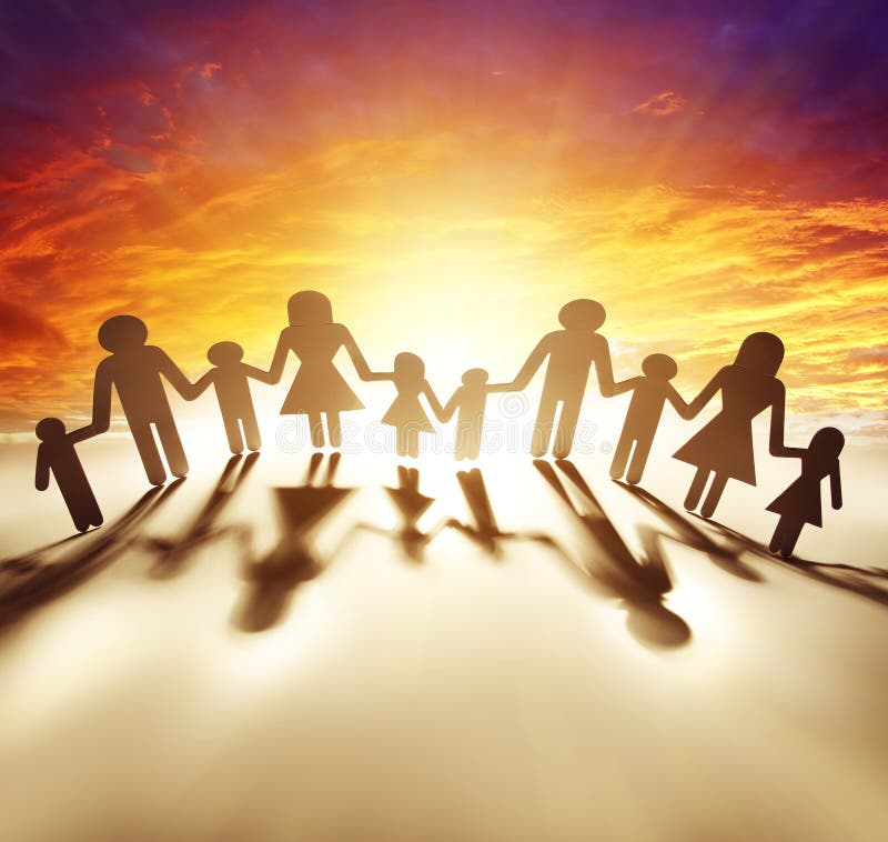 Família unida foto de stock. Imagem de calor, grupo, boneca - 42046466