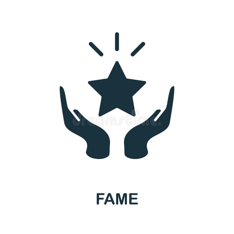 Fame Line Icon. Monochrome Simple Fame Outline Icon for Templates, Web ...