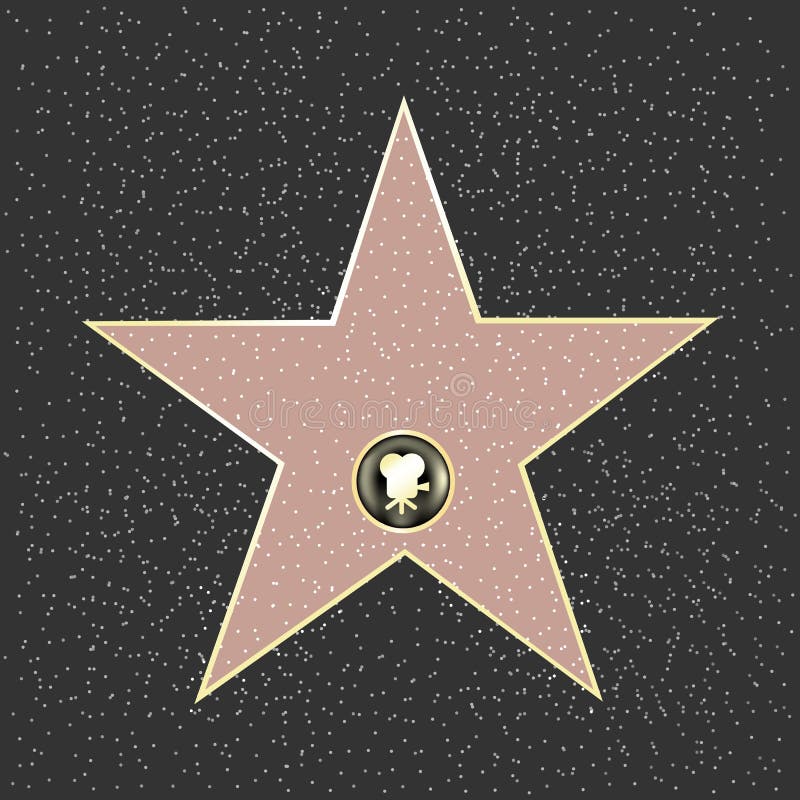 Walk of Fame Star. Star Hollywood Editorial Photo - Illustration of ...