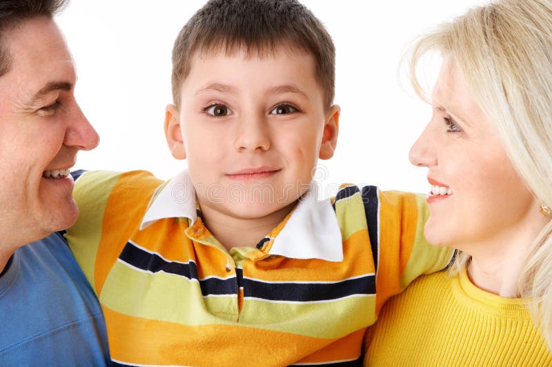 Familia feliz imagen de archivo. Imagen de madre, padre - 4494999