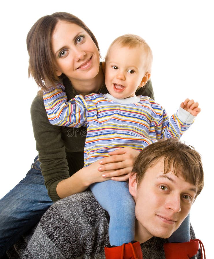 Familia feliz imagen de archivo. Imagen de descendiente - 7896903