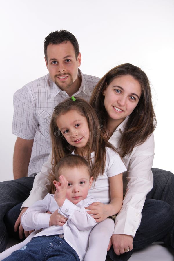 Familia perfecta imagen de archivo. Imagen de junto, amor - 4409875