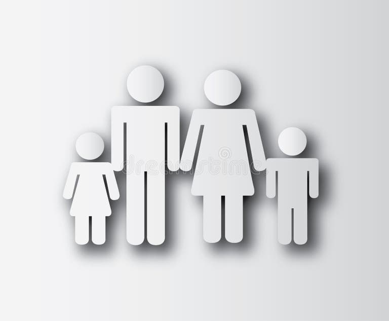 Familiar silhouette stock vector. Illustration of boys - 31355262