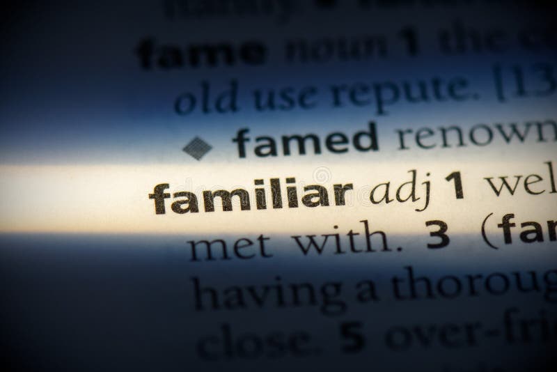 Familiar stock image. Image of word, isolated, linguistic - 161577491