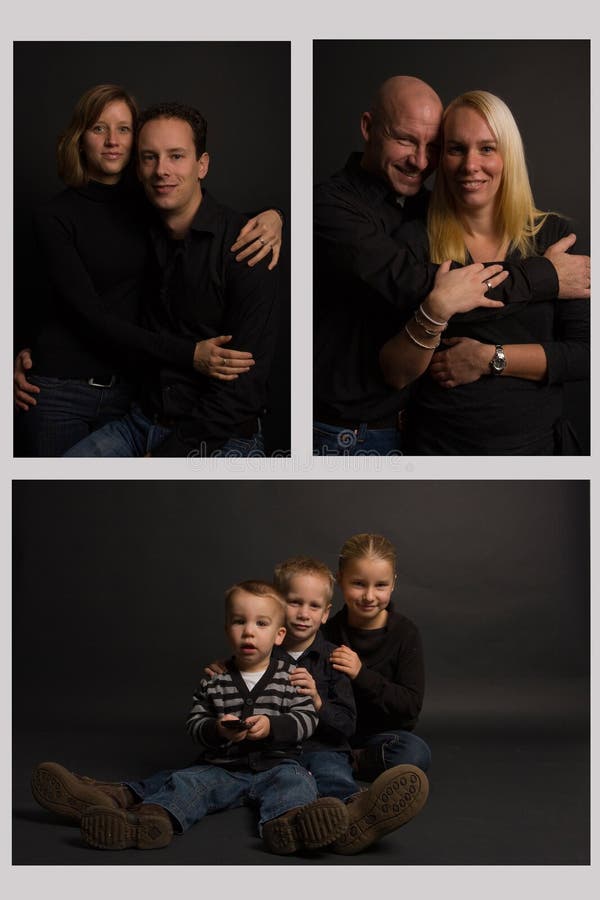 Familie portret stockbild. Bild von vater, leute, fotographie - 7378045