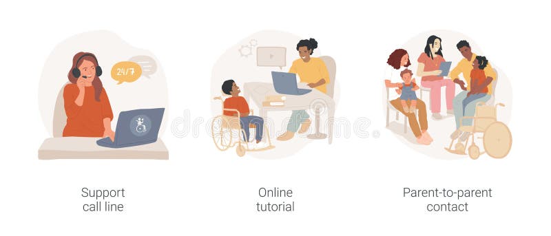 Children with Special Need in Compulsory School Stock Vector ...