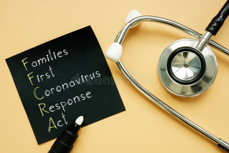 Families First Coronavirus Response Act FFCRA is Shown on the Photo Using the Text Stock Image ...