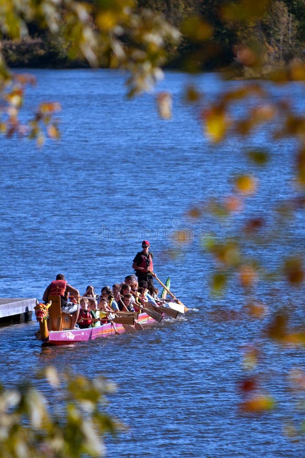 Families Take Canoe Trip at Fall Festival Editorial Image - Image of ...