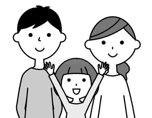 Daughters Family Three Stock Illustrations – 79 Daughters Family Three ...