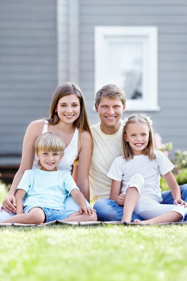 Family portrait. stock image. Image of baby, people, family - 2046091