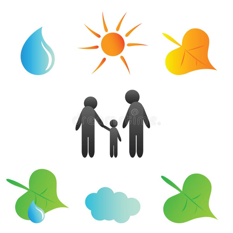 Environment Logos and Icons Stock Vector - Illustration of season ...
