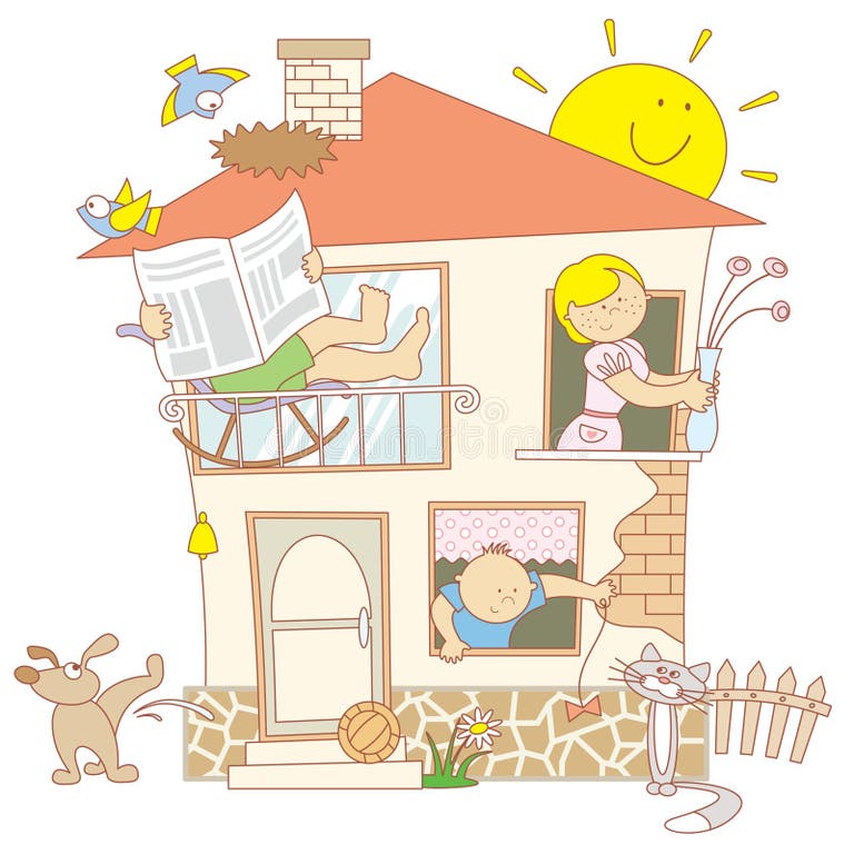 Family Fun Building Stock Illustrations – 10,962 Family Fun Building ...