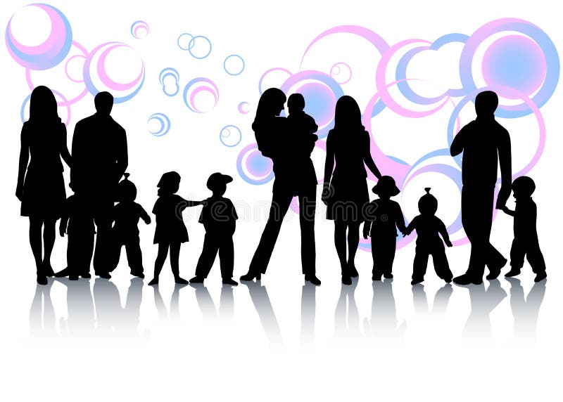 Family and abstract stock vector. Illustration of beauty - 14287197