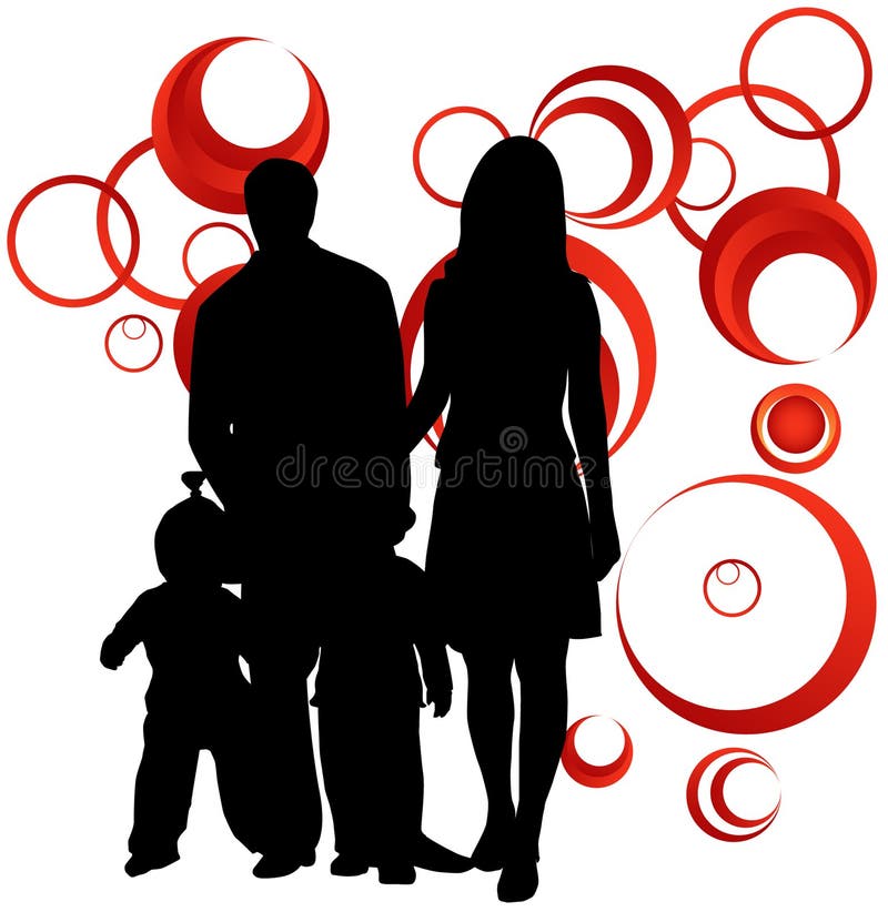 Family and abstract stock vector. Illustration of design - 7974952