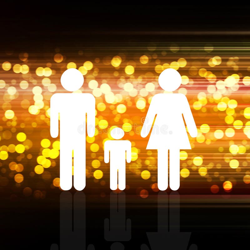 Family on Abstract Colorful Elegant on Abstract Background Stock ...