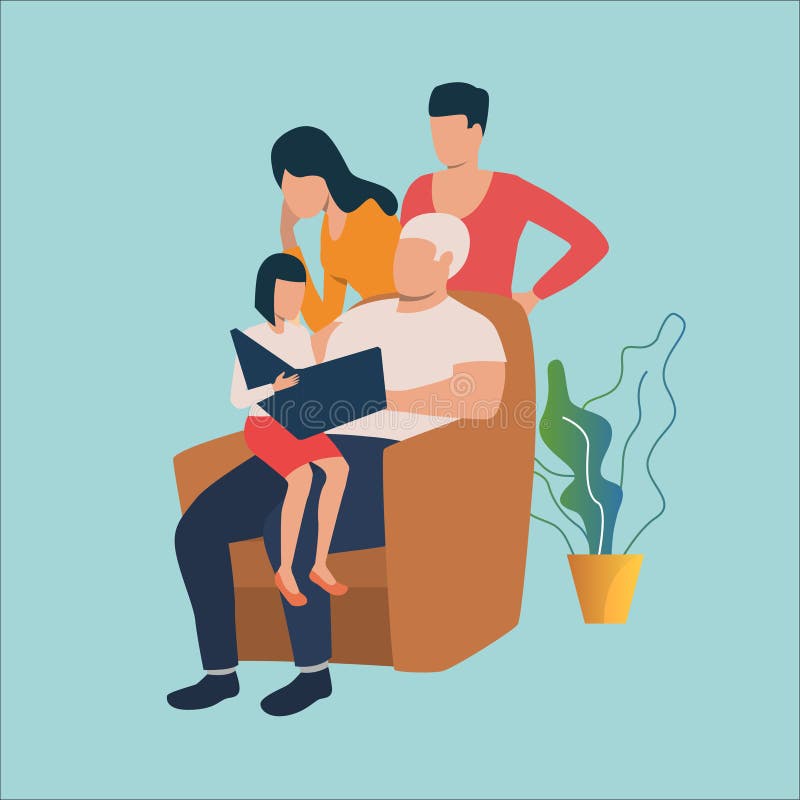 Family Activities Design Flat Vector Stock Vector - Illustration of ...