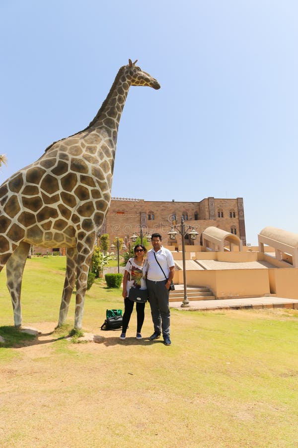 Family at African Park at Aswan, Egypt Stock Image - Image of niloticus ...