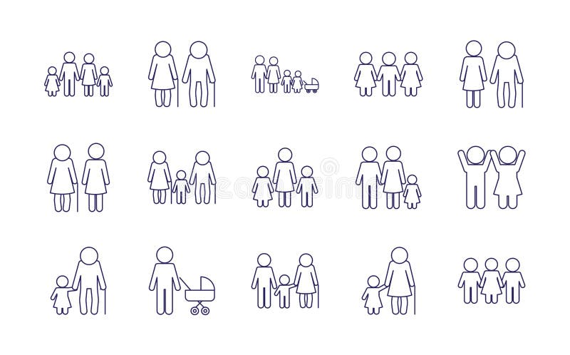 Avatars Family Tree Father Mother Grandfather Grandmother Photo Picture ...