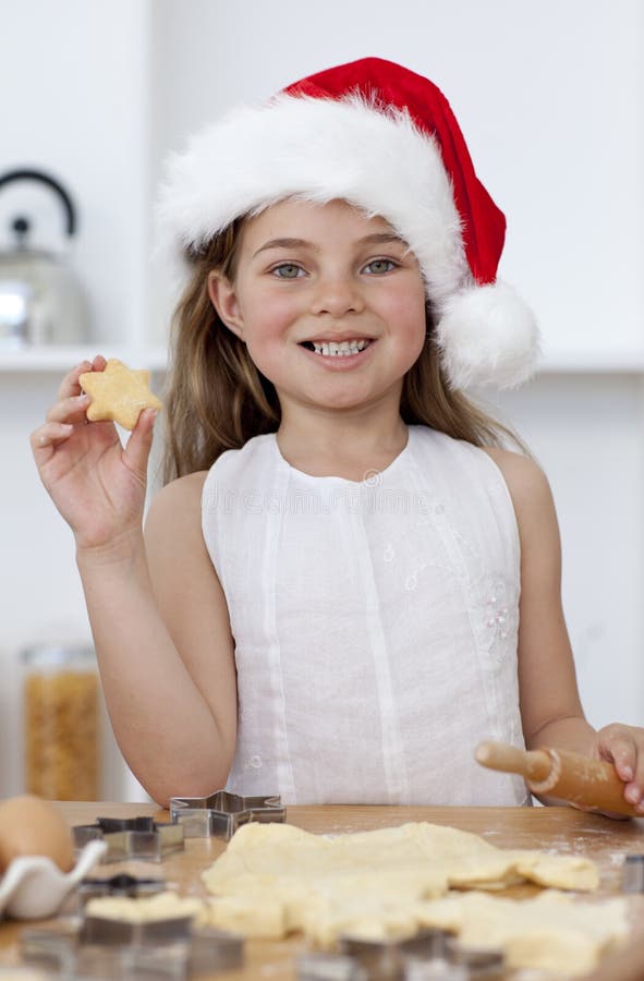 Family Baking Christmas Cakes in the Kitchen Stock Photo - Image of ...