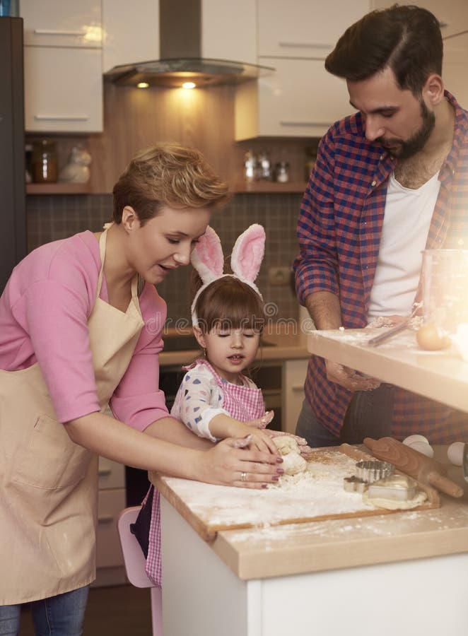 Family baking at home stock photo. Image of domestic - 84487456