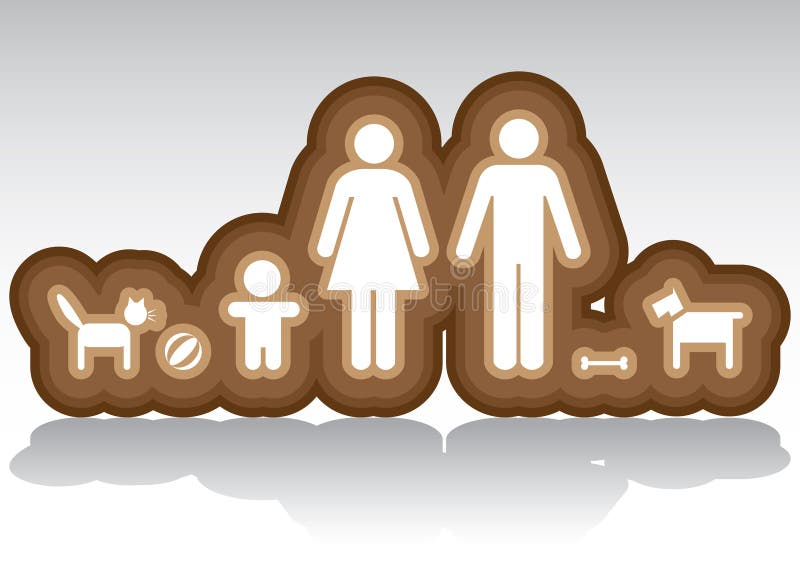 Family in basic stock illustration. Illustration of male - 22046171