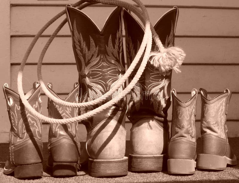 Family boots stock image. Image of boots, western, cowboy - 33706057