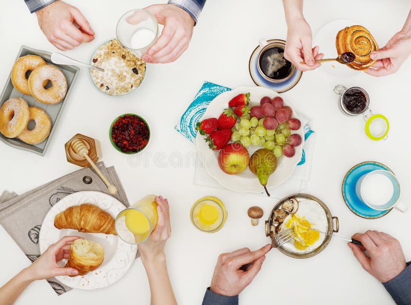 Family breakfast stock photo. Image of celebration, cereal - 71534490