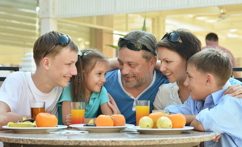 Family at breakfast stock image. Image of mother, food - 51718967