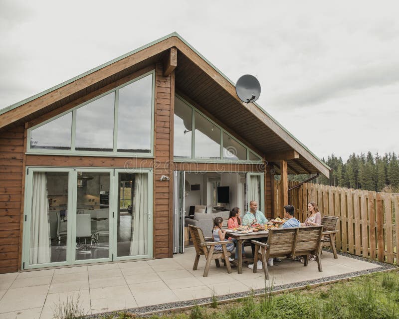 Family Breakfast Outside stock image. Image of mixed - 109999251