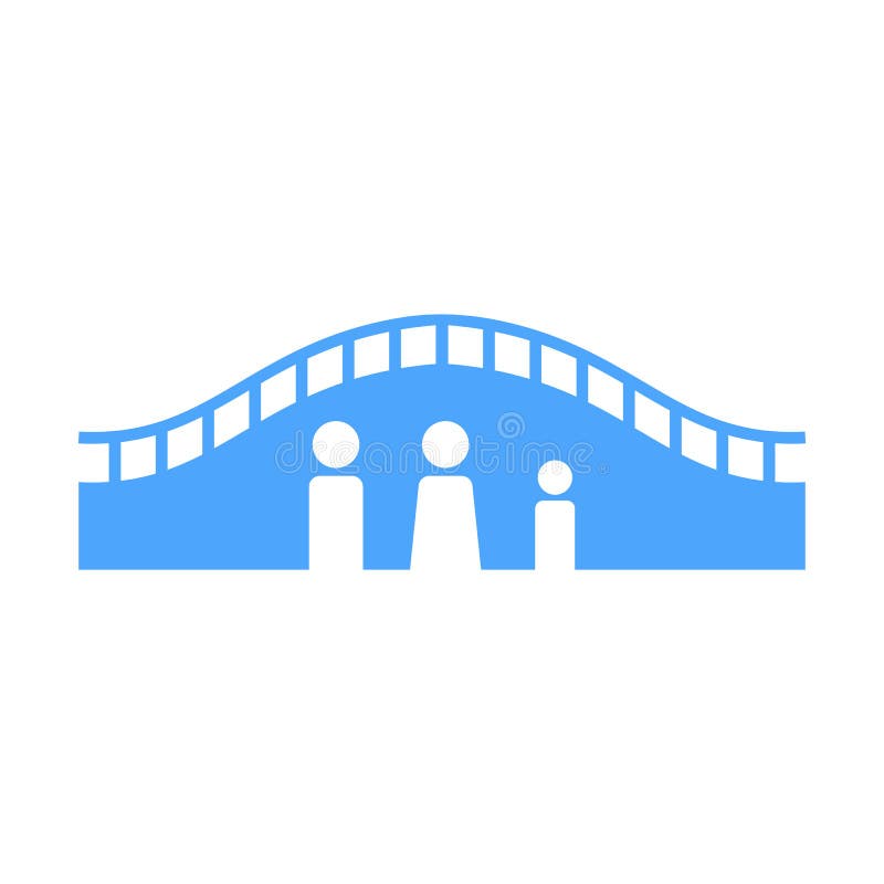 Family Bridge Logo for Transportation, Journey and Construction ...