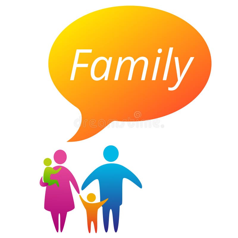 Family Bubble stock vector. Illustration of life, color - 63041449