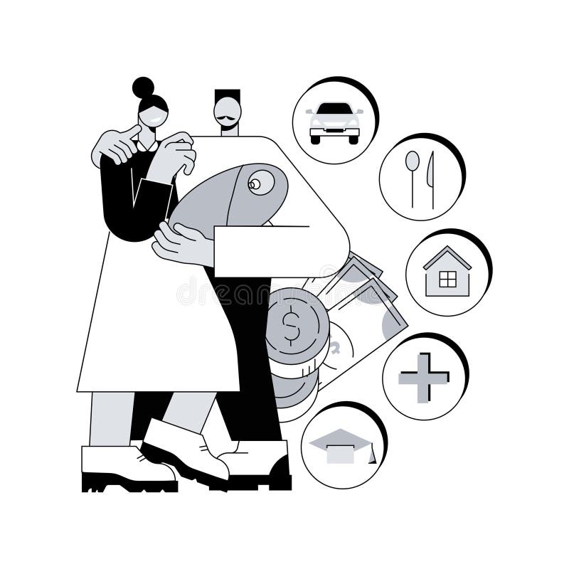 Family Budget Planning Abstract Concept Vector Illustration. Stock ... Family Budget Planning Abstract Concept Vector Illustration. Stock ...