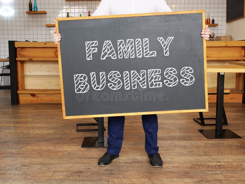 Family Business is Shown on the Business Photo Using the Text Stock ...