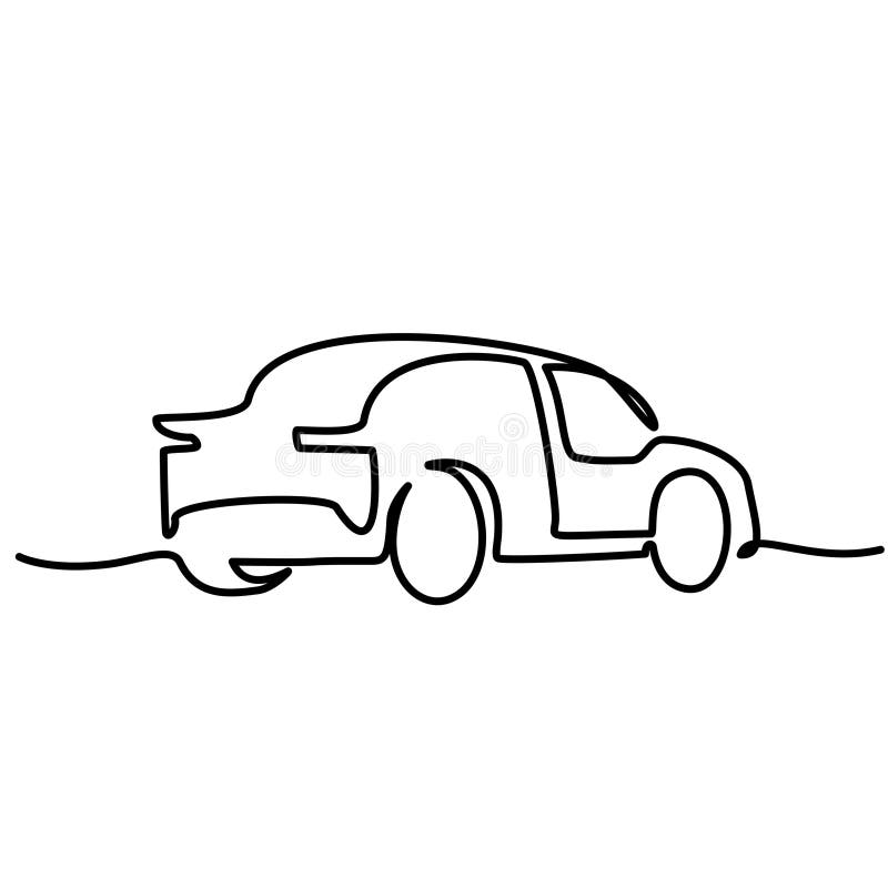 Car Line Art Continuous Stock Illustrations – 511 Car Line Art ...