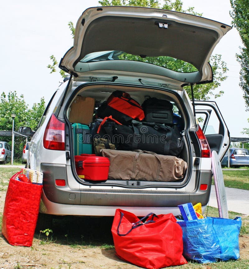 Overloaded Family Car