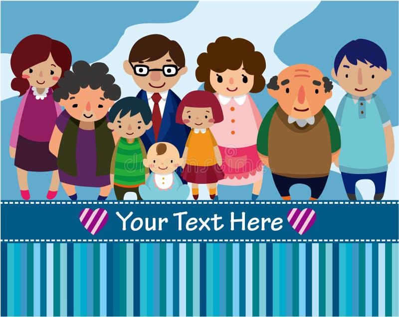 Family card stock vector. Illustration of father, daddy - 17261598