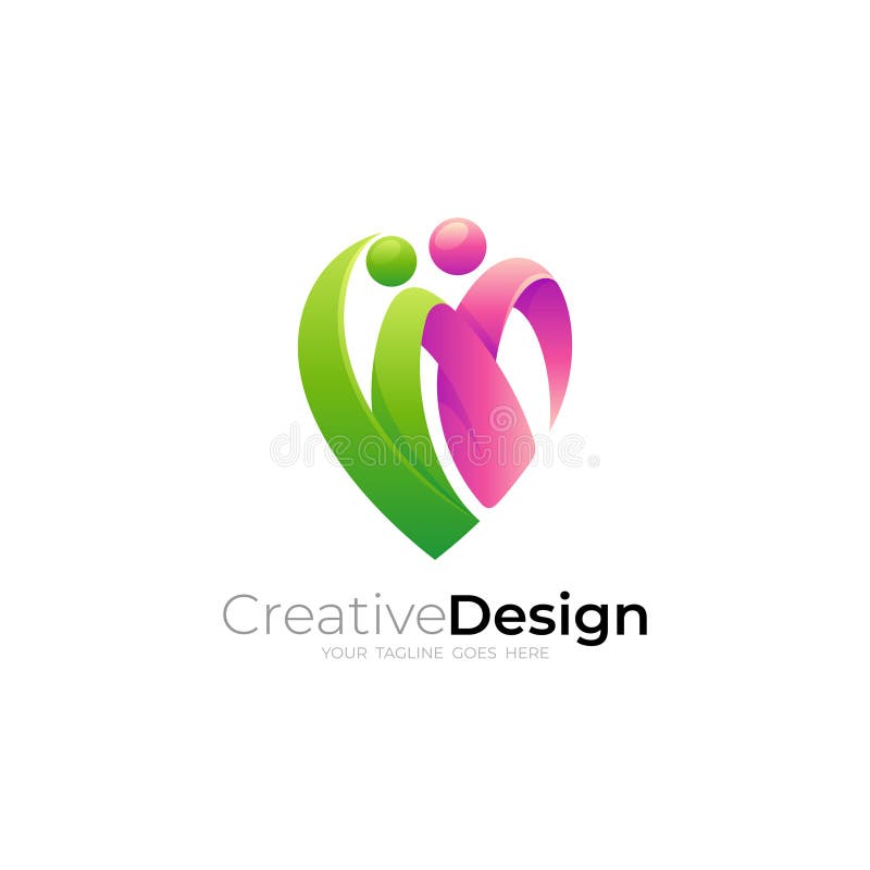 Family Care Design Vector, Location Logo with People Care, Map Logos ...