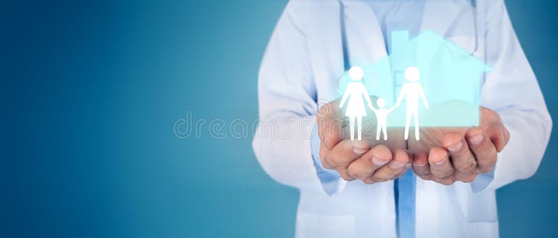 Family Care and Protection Insurance Concept Stock Image - Image of ...