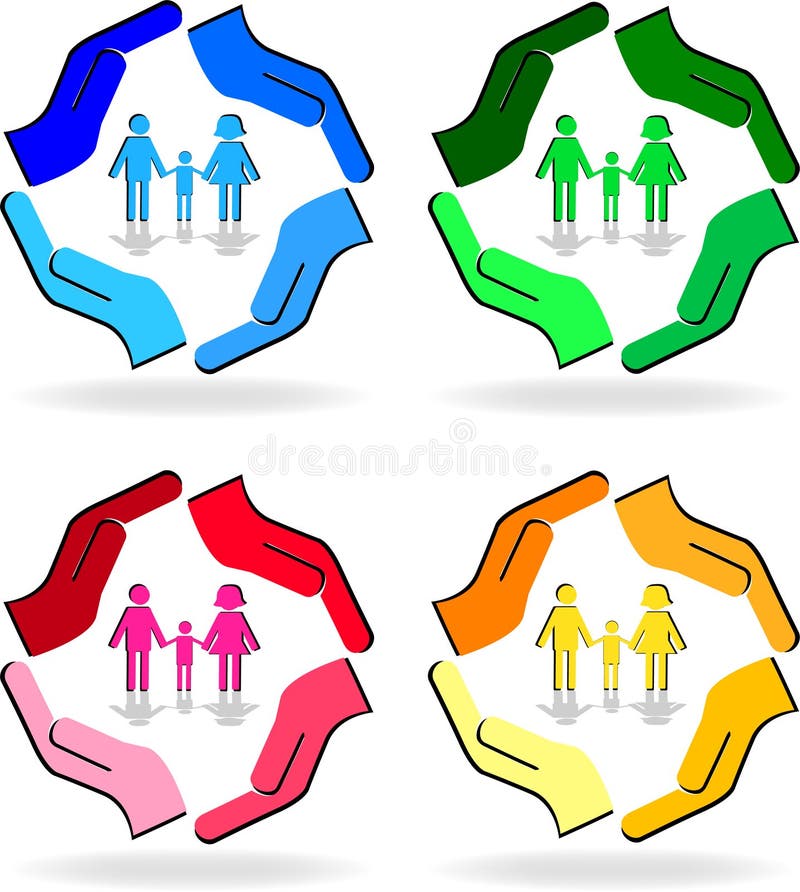 Family care sign stock vector. Illustration of asylum - 39978768