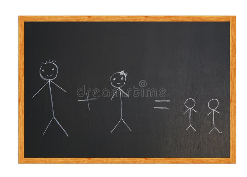 Family on chalkboard stock photo. Image of parents, male - 23551780