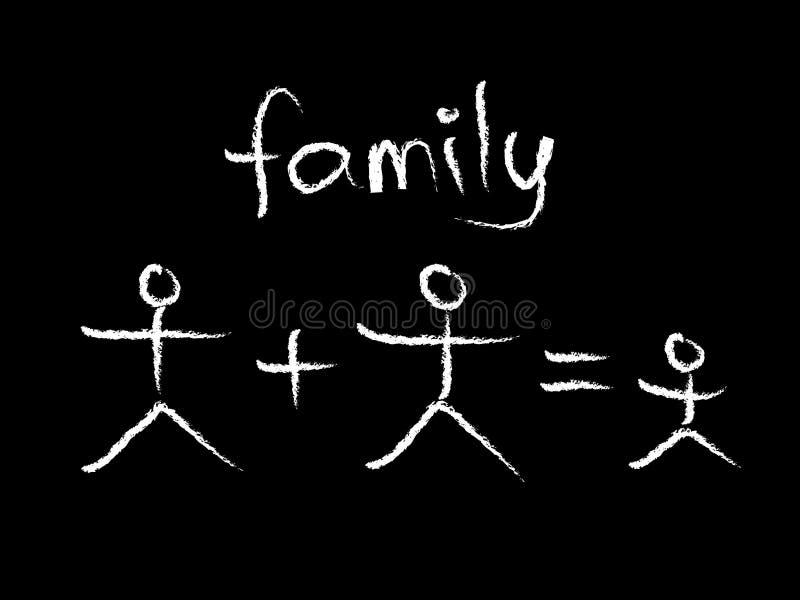 Family Chalkboard Illustration Stock Illustrations – 1,589 Family ...