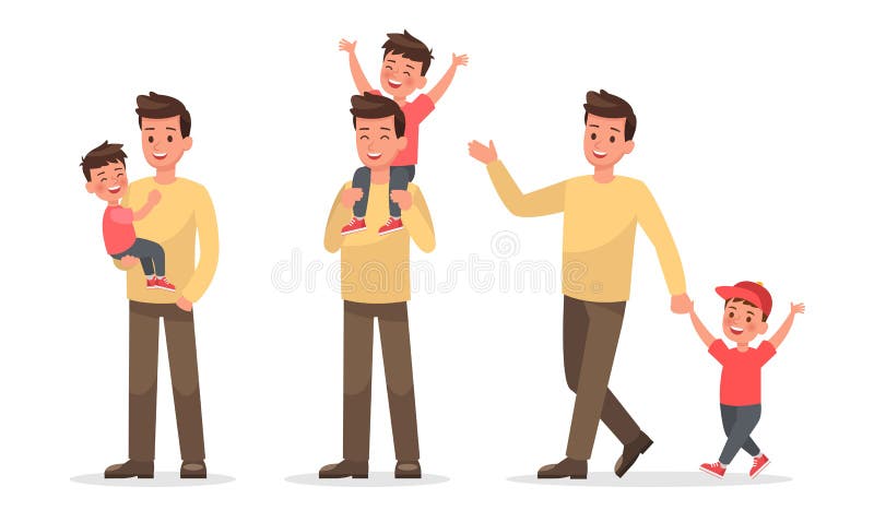 Family Character Vector Design Set 2 Stock Vector - Illustration of ...