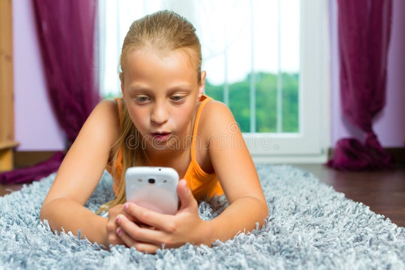 Teen Texting stock photo. Image of smartphone, white - 11124722