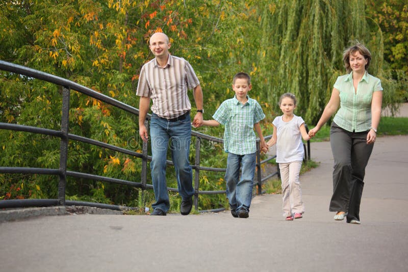 Family on bridge stock photo. Image of baby, summer, father - 933200